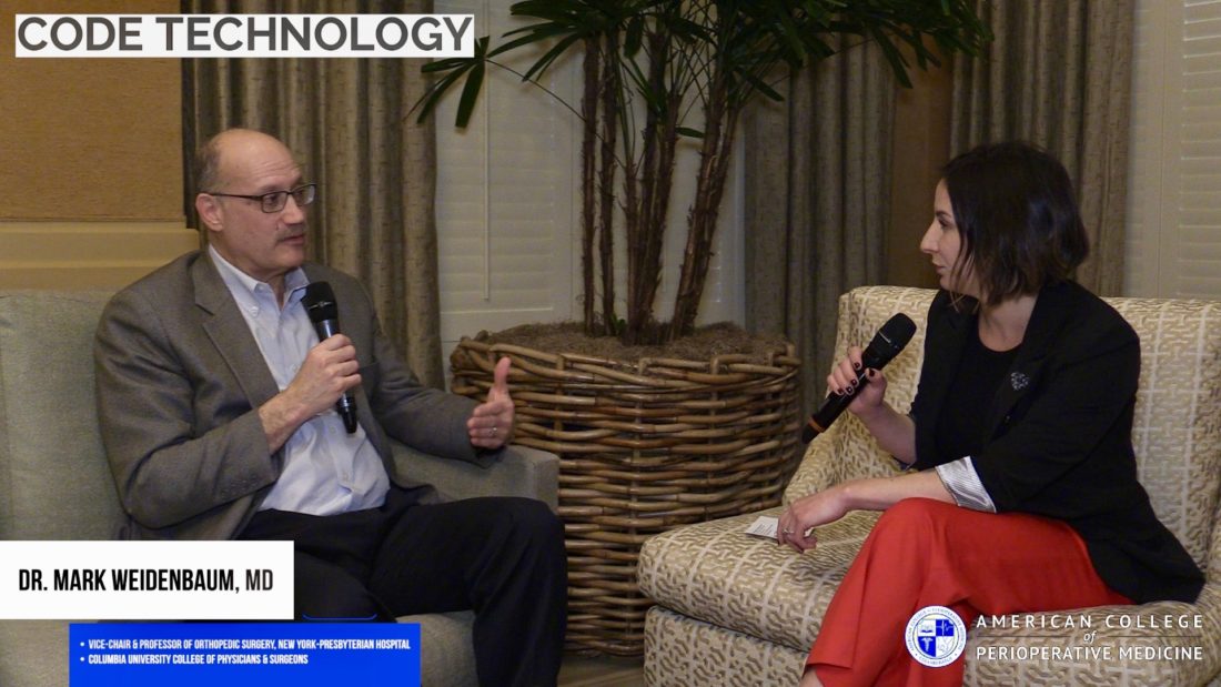 Dr. Mark Weidenbaum at Orthopedic Value-Based Care Conference 2020